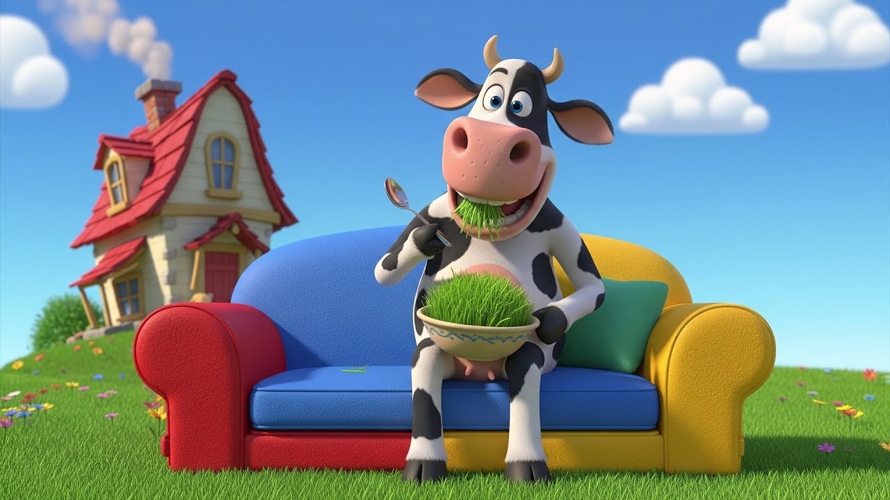 The Goofy Cow from the Farm 🐮🎵 Song for boys and girls - YouTube