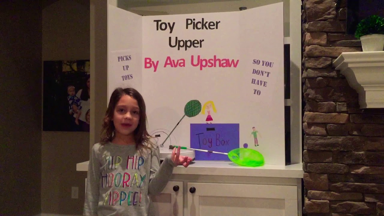 Ava - Toy Picker Upper Invention - YouTube