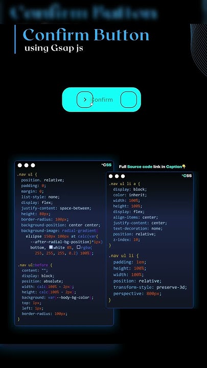 🚀 Create a stunning confirm button animation with GSAP🚀 || #shorts #shortsvideo #animationbutton ...