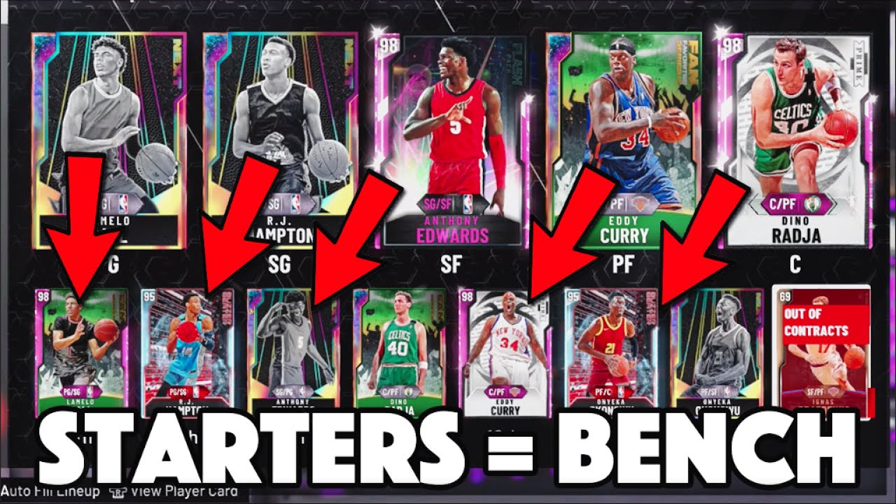 i used the EXACT SAME starters and bench in nba 2k20 myteam.... - YouTube
