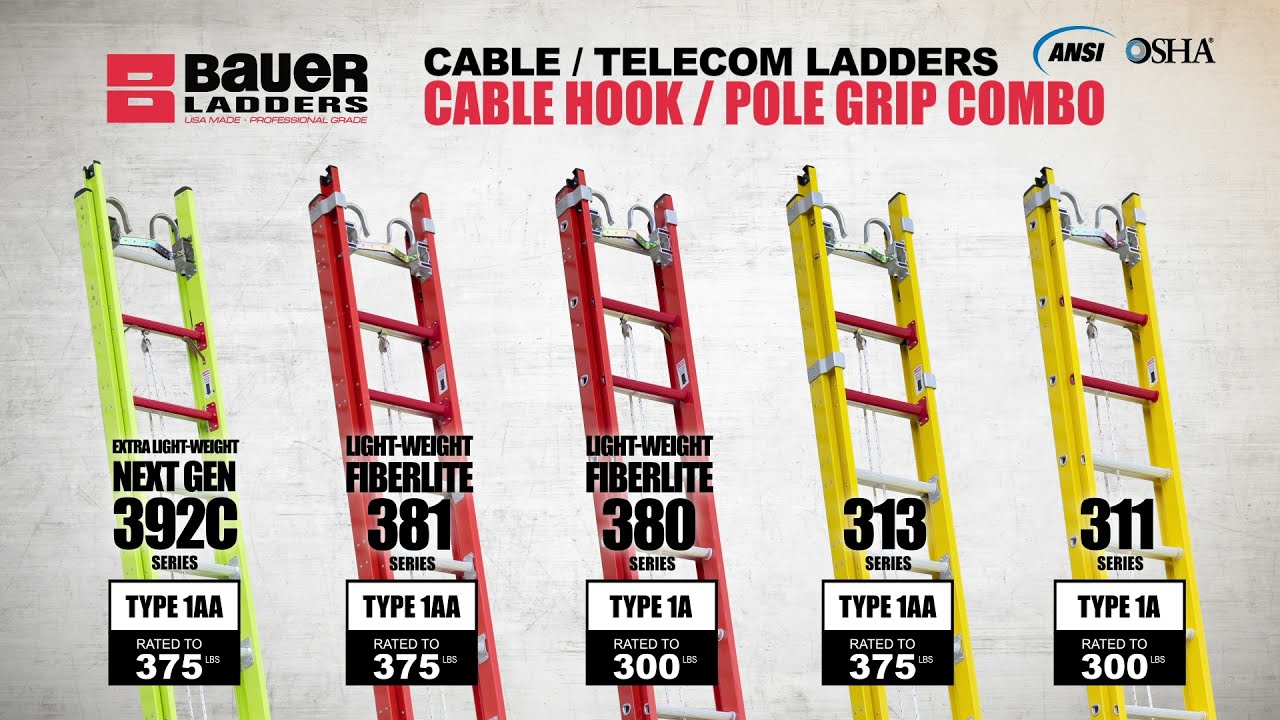 Bauer - Professional Grade Extension Ladders - YouTube