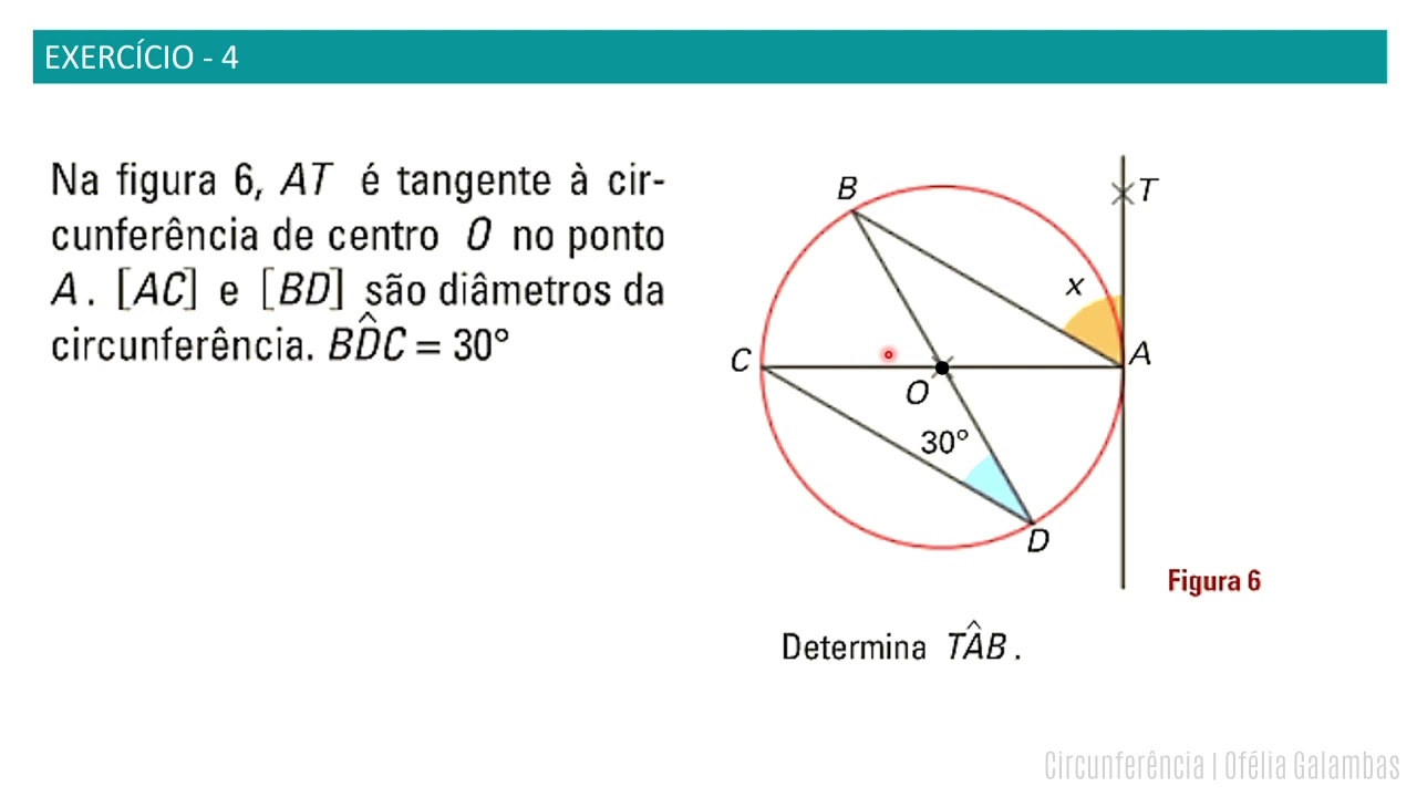 Circunferência ângulos excêntricos 3 de 4 - YouTube