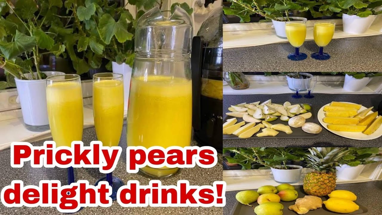 How to make a prickly pears delight drinks? - YouTube
