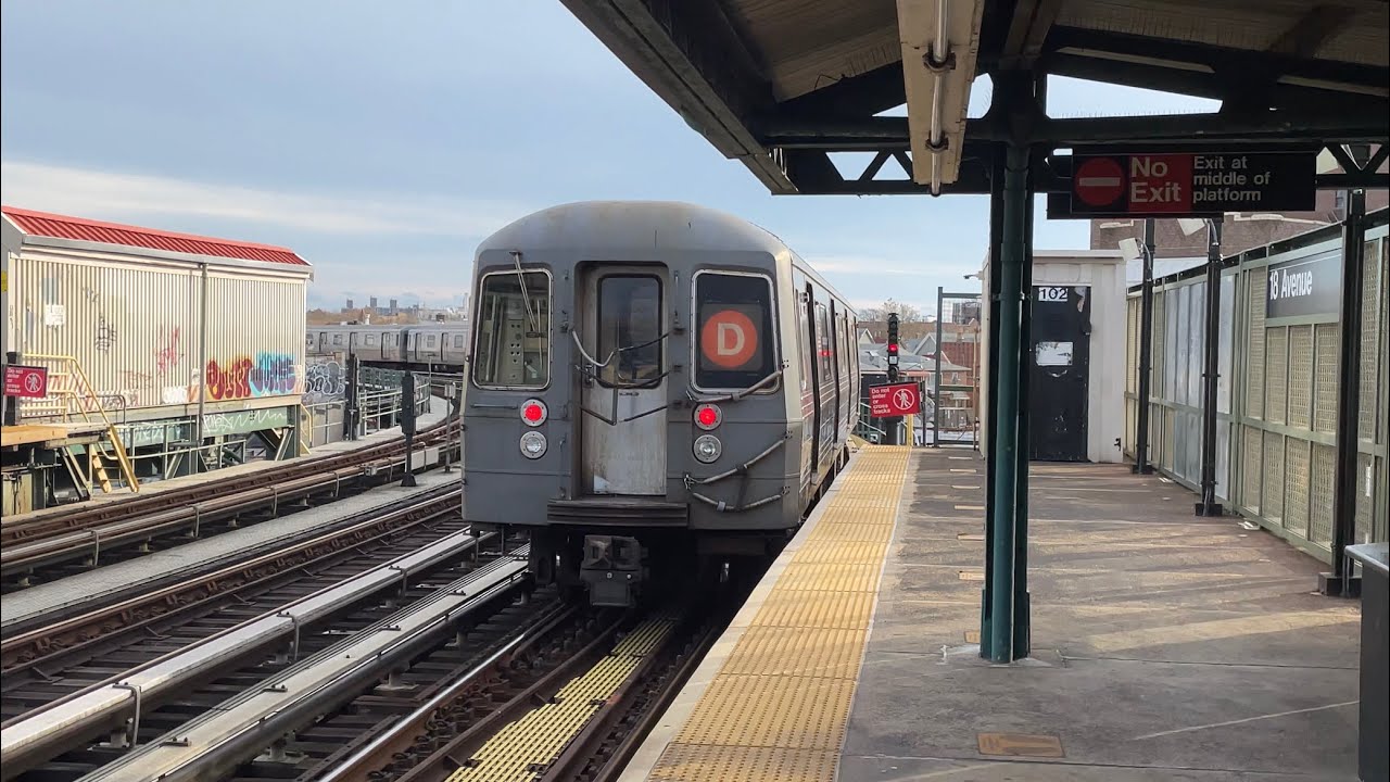 MTA NYC Subway: On Board Bay 50 St Bound R68 Ⓓ Train from West 4 Street ...