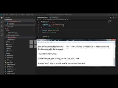 Property has no initializer and is not definitely assigned in the constructor - YouTube