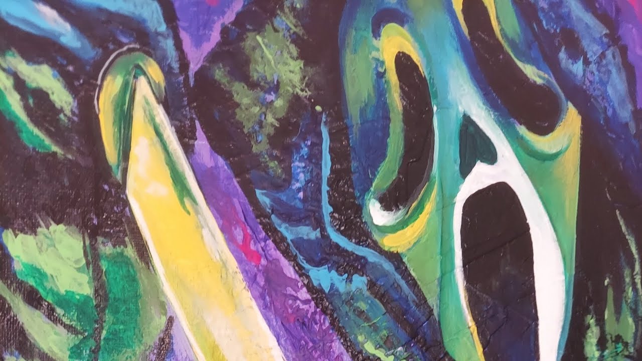 Ghostface Scream Abstract painting - YouTube