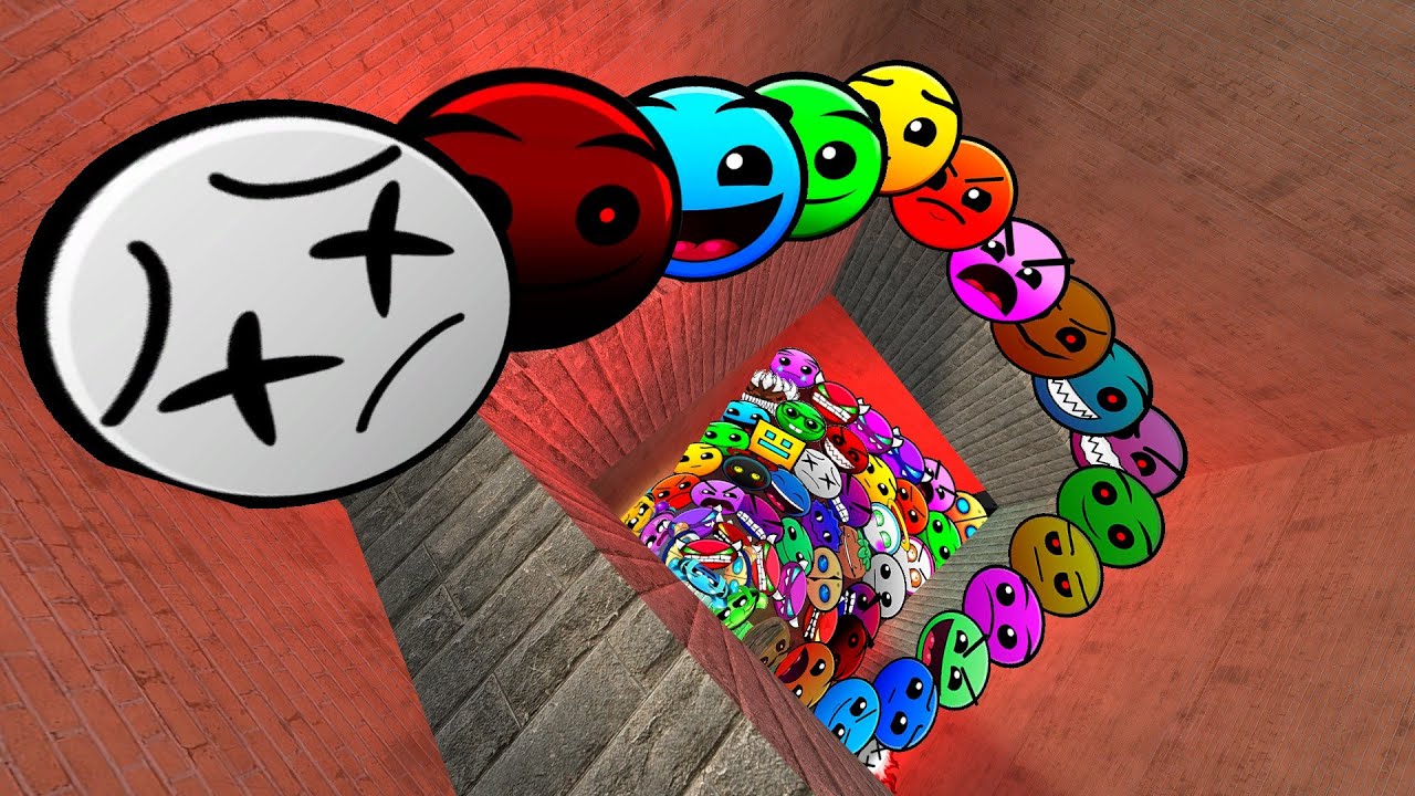 ANGRY LOBOTOMY FAMILY, GEOMETRY DASH EMOJI, 2D NEXTBOTS, FUN MADE NEW ...