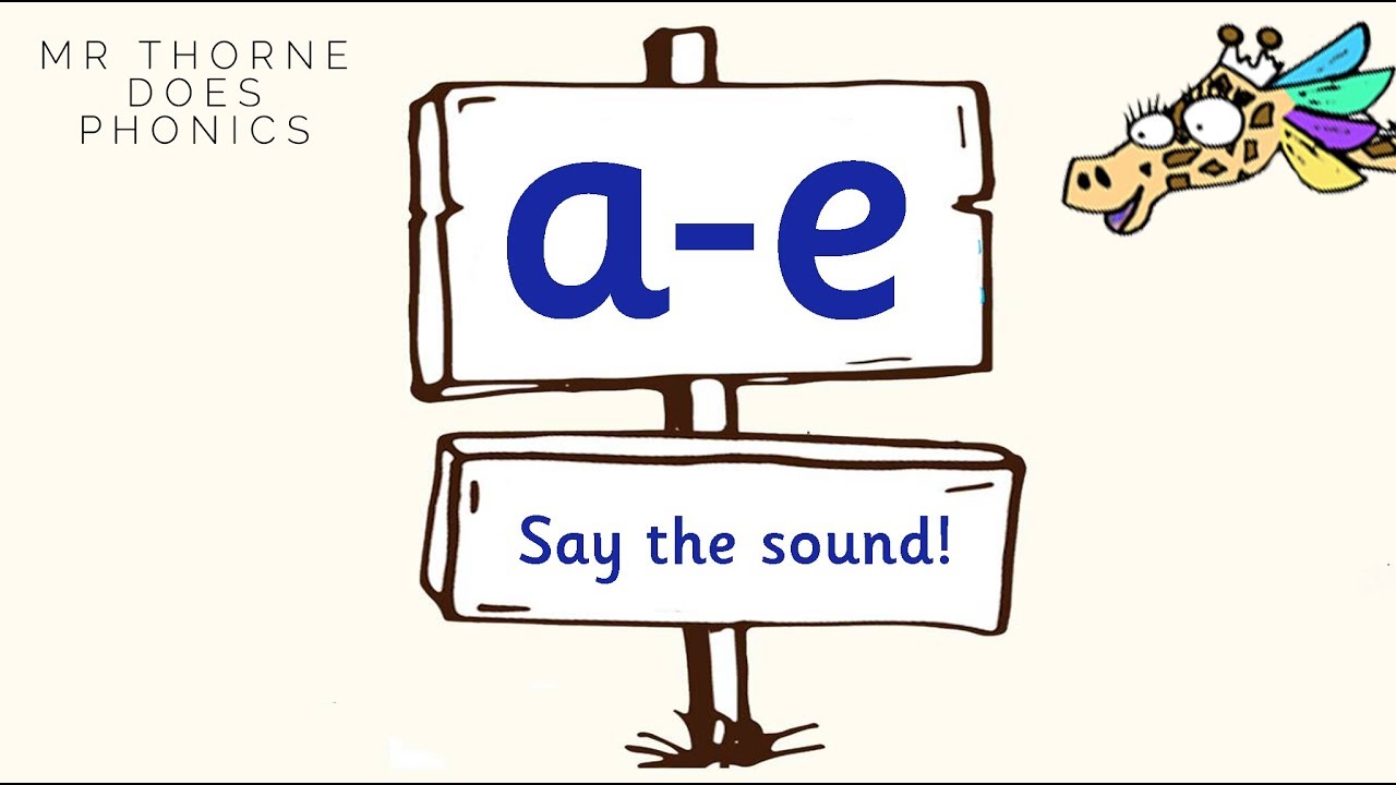 Geraldine the Giraffe's Flash Cards - Episode Split Digraph A-E - YouTube