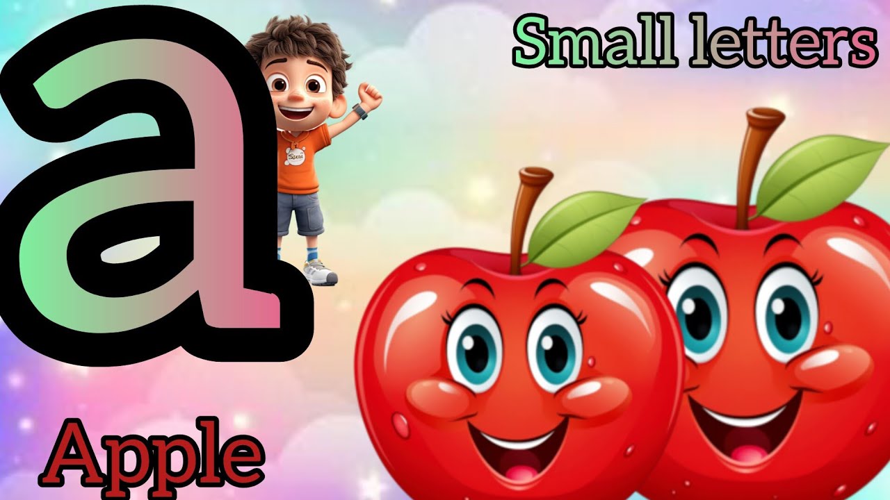 abcd||alphabet cartoon||kids learning video||small letter||ABCD song ...