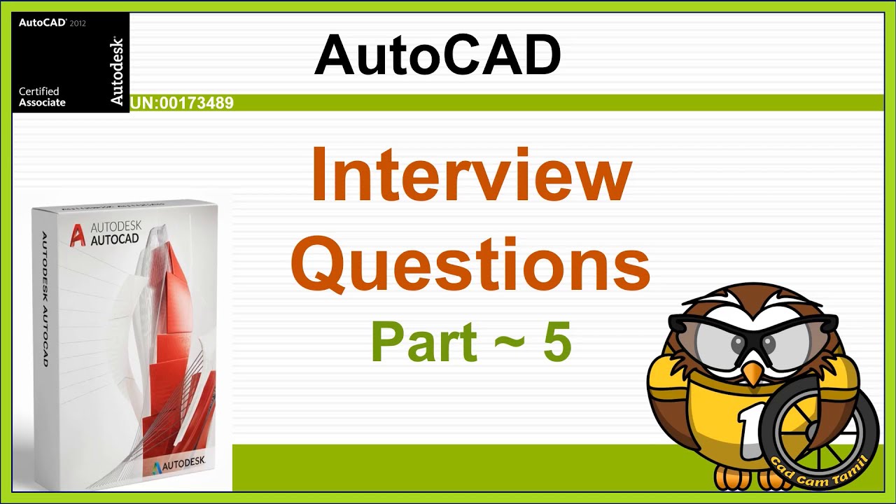 AutoCAD Interview Question Part~5 - YouTube