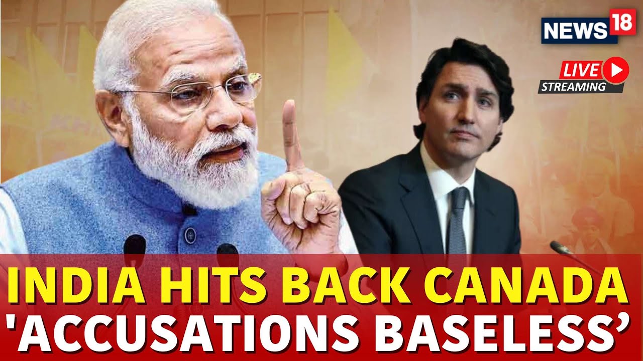 India Canada Tension | India Hits Back Exposes Trudeau Live | Canada ...