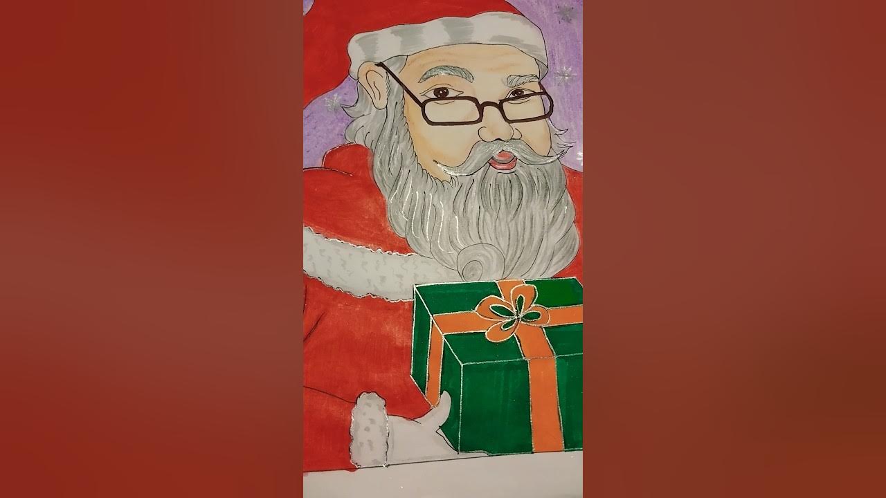 Centa Claus Drawing with colors # shorts #art #drawing #marrychristmas ...