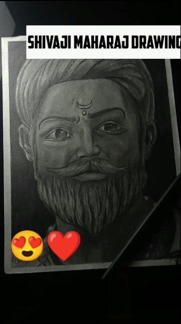 "Jai Bhavani Jai Shivaji 🇮🇳 Epic Drawing Reveal!" ||#shorts ||#art ||# ...