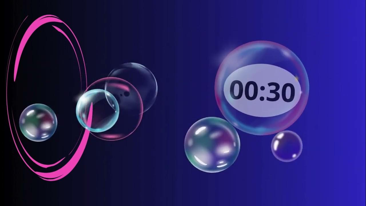 1 Minute bubbles Timer +Alarm +4K!!! - YouTube
