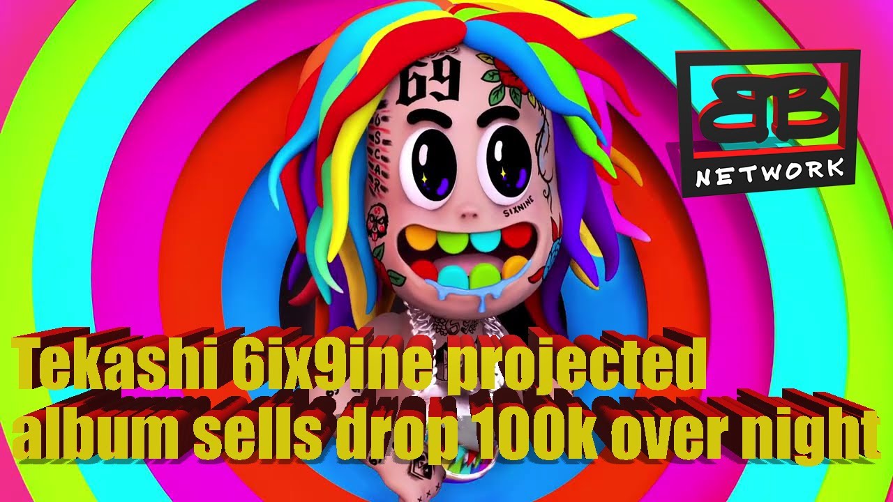 Tekashi 6ix9ine projected Album sells drop 100k over night - YouTube