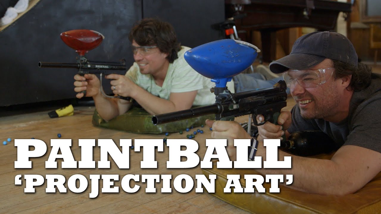 DIY Paintball Projection Art - YouTube
