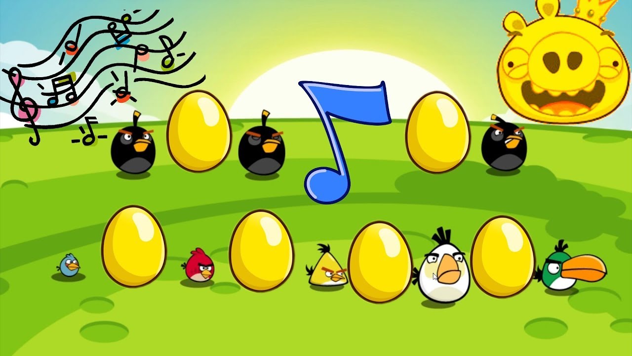 Angry Birds - ALL 5 SQUENCER SOUND MUSIC GOLDEN EGG STAR!!! - YouTube
