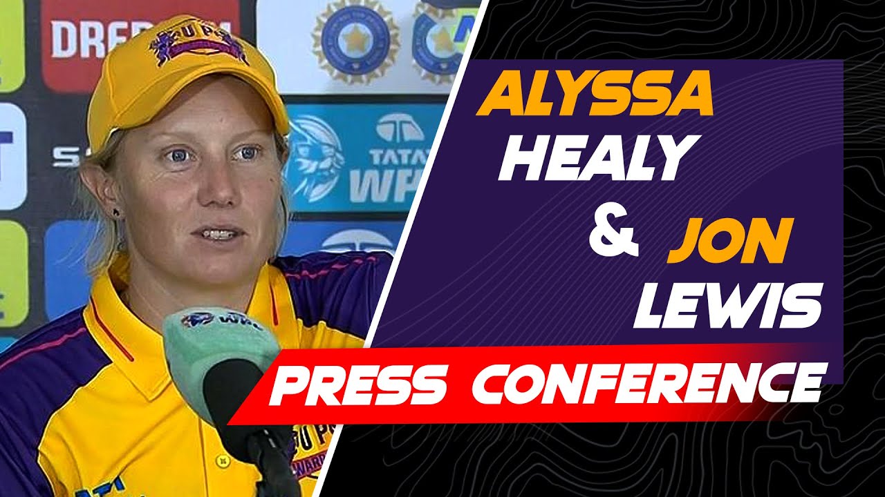 Alyssa Healy & Jon Lewis | Press Conference of UP Warriorz | WPL 2024 ...
