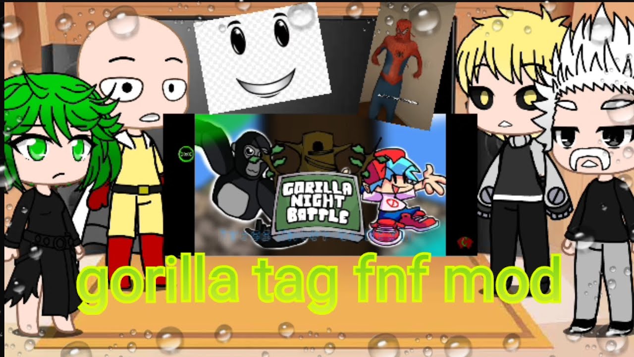 one punch man react to gorilla tag fnf mod (Ty for 900 subscribers ...