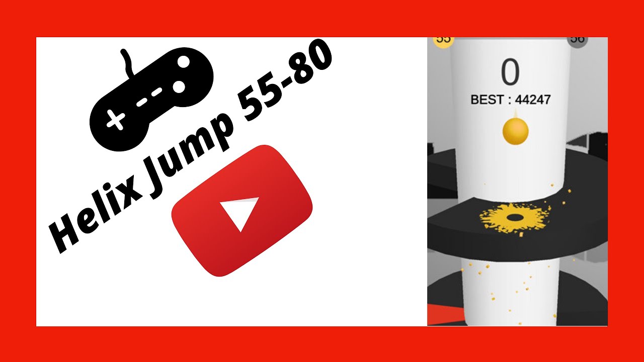 Helix Jump Gameplay Walkthrough Best Player Level 55-80💎☑️ - YouTube
