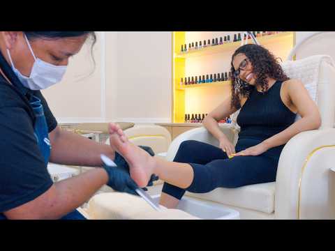 ASMR Bangkok Nail Spa: Pedicure and Manicure Foot Massage with Relaxing Sounds