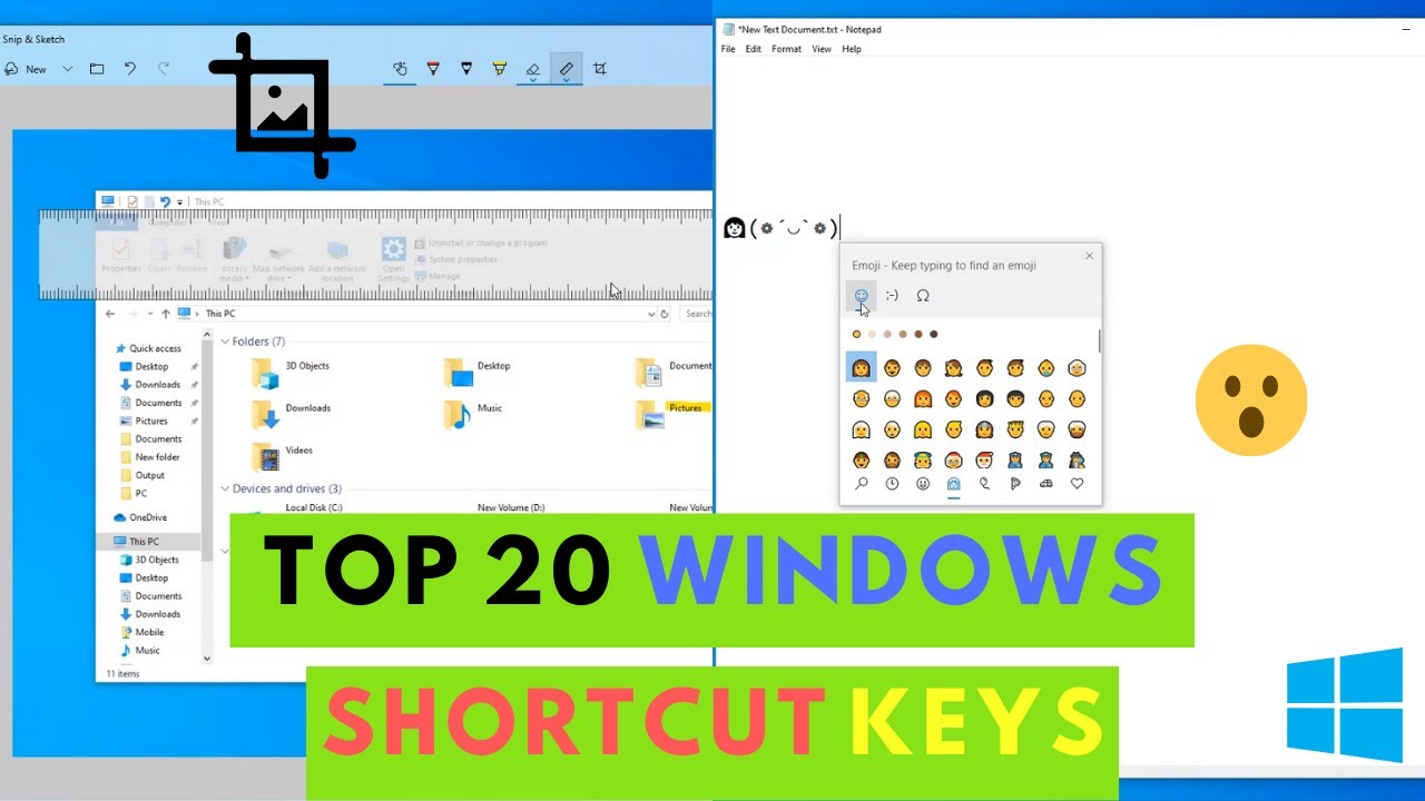 Top 20 Windows Shortcut Keys You Must Know for Fast Working - YouTube