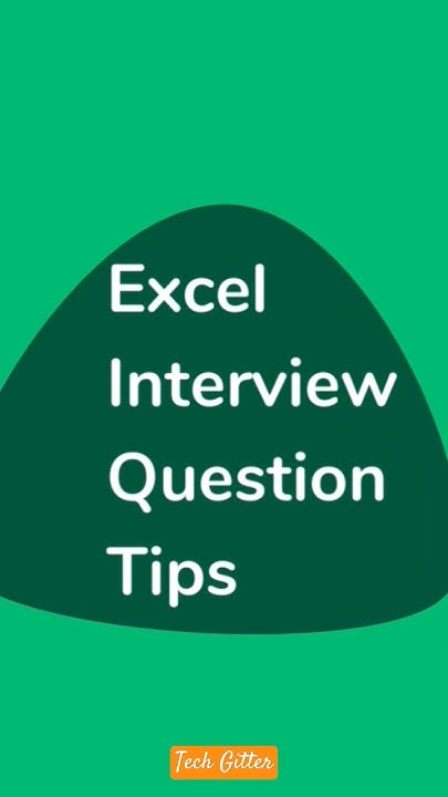 Excel Interview Question Tips &Tricks - YouTube