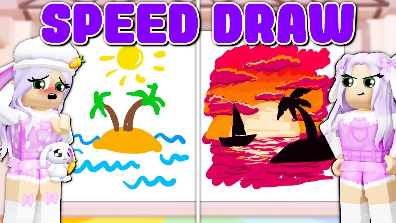 Speed Draw With My Sister! (Roblox) - YouTube