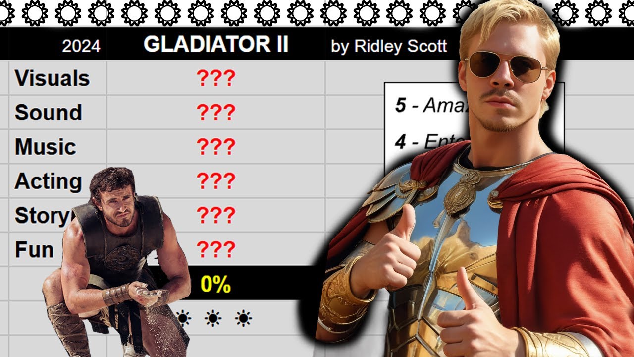 GLADIATOR 2 movie review (SUNSHINE SCORE) - YouTube
