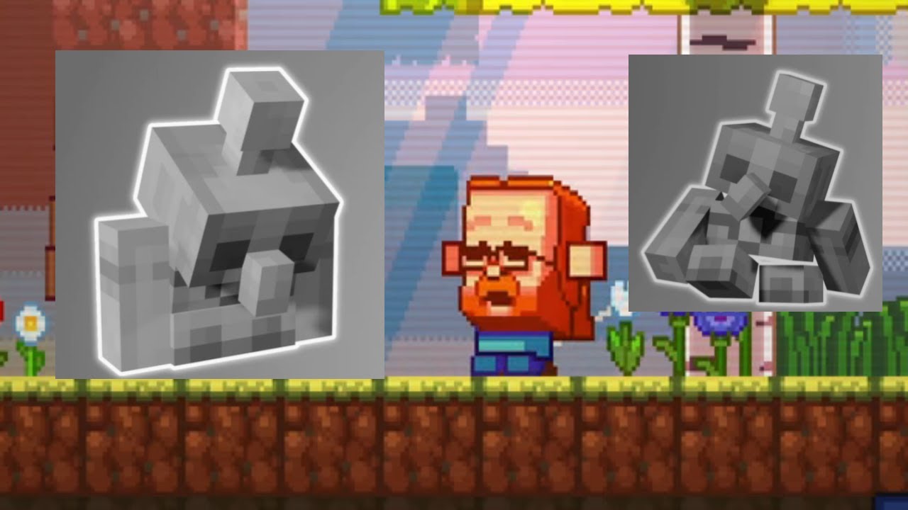 Jeb screams "nooooo" for copper golem - YouTube