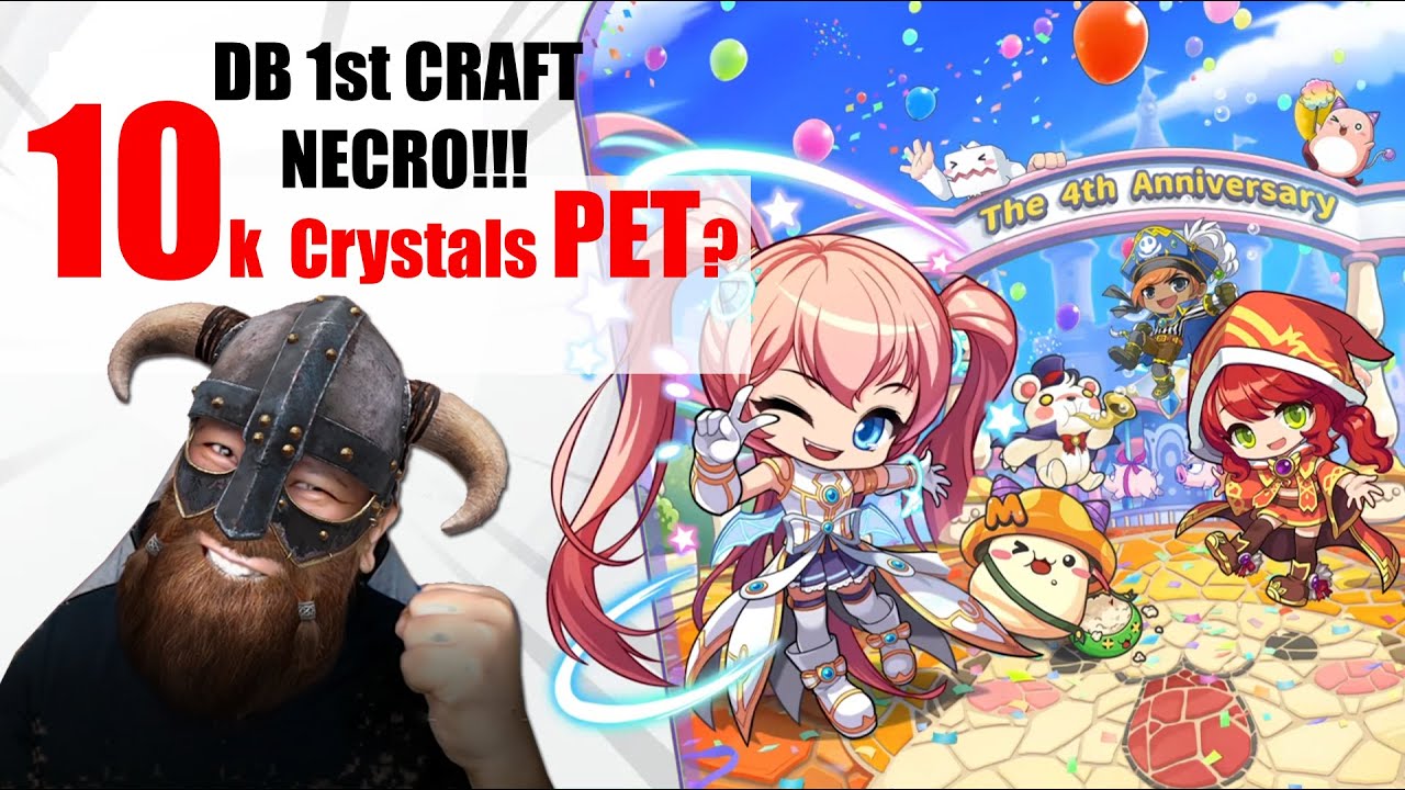 Maplestory m - Dual Blade Crafting 1st Necro Weapon and 10K Crystal Pet ...