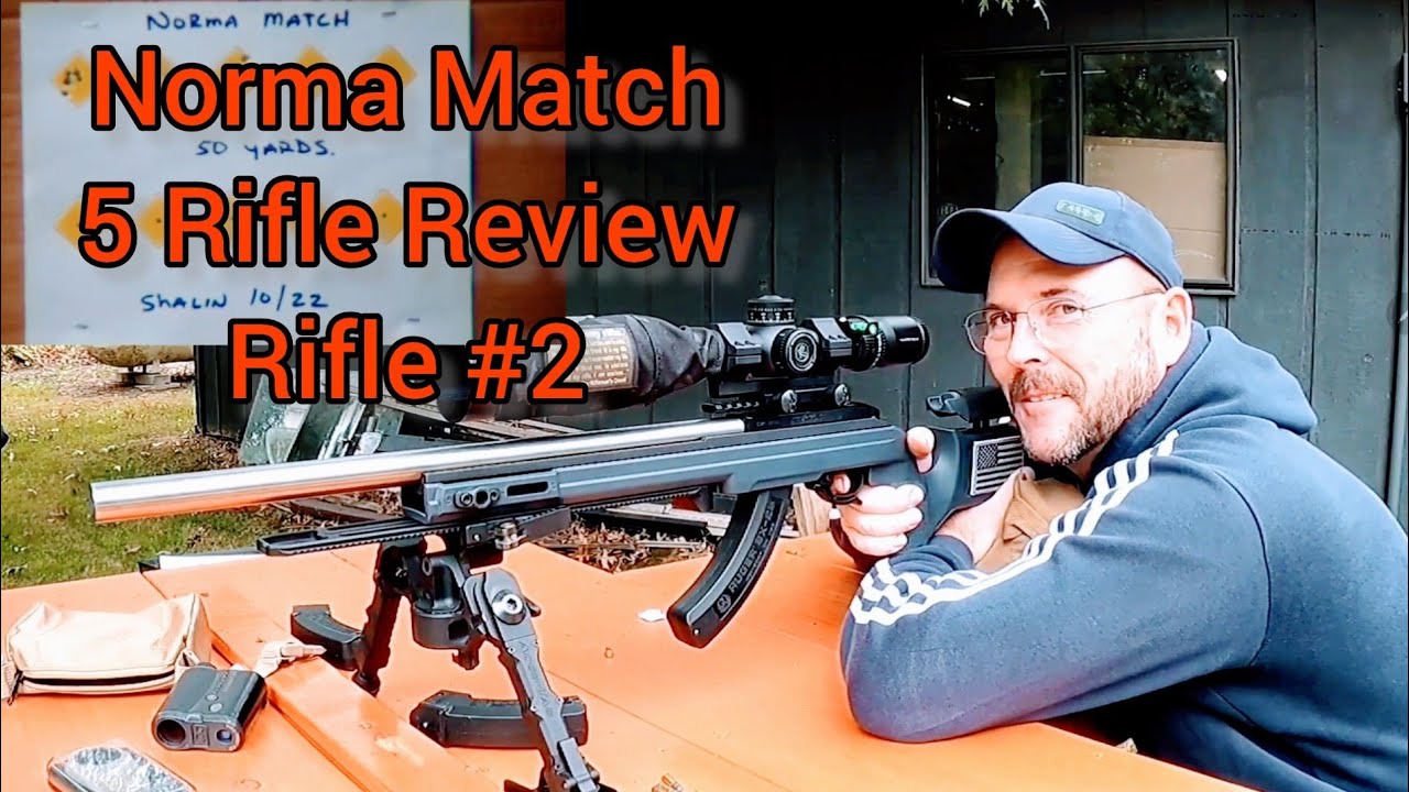 Norma Match .22LR 5 Rifle Series Review, Rifle #2 - Shilen 10/22 - YouTube