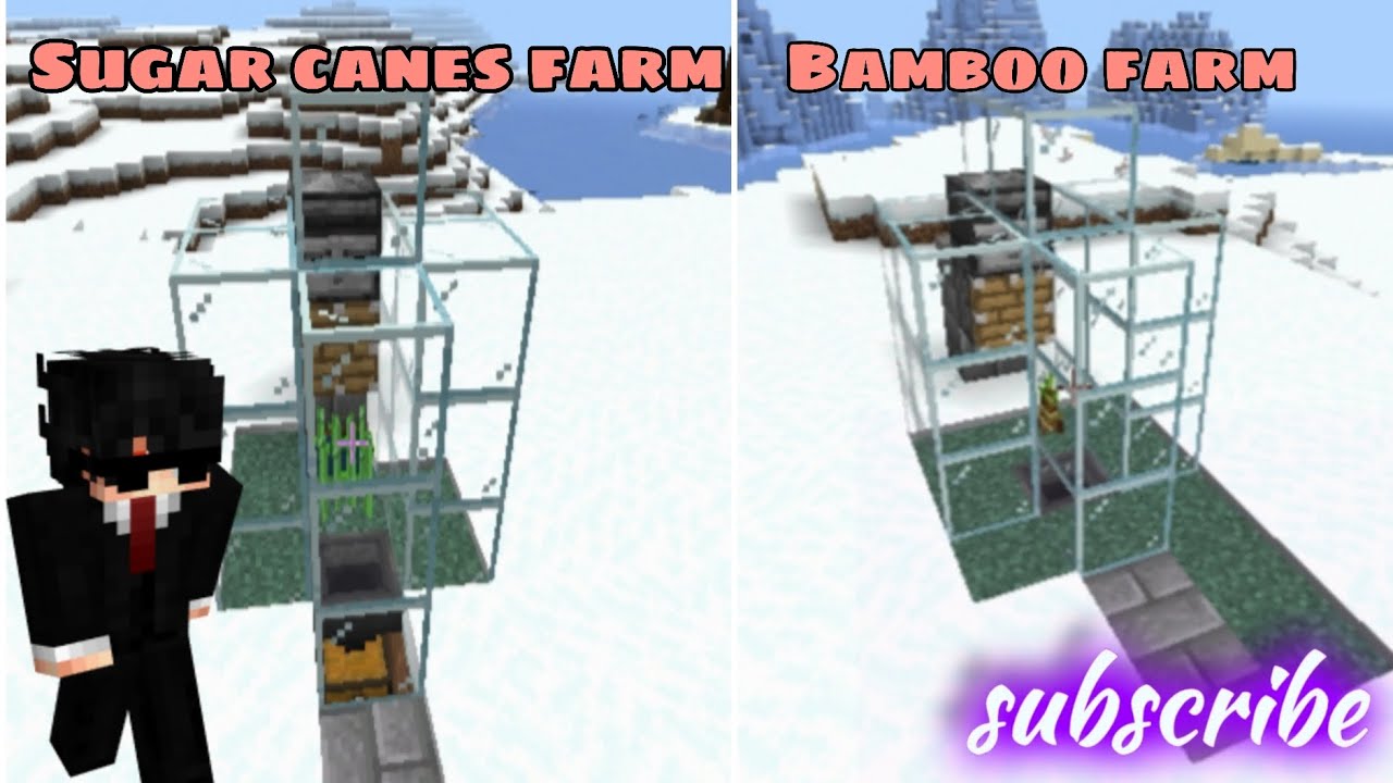 How to build Sugar canes farm and Bamboo farm. - YouTube