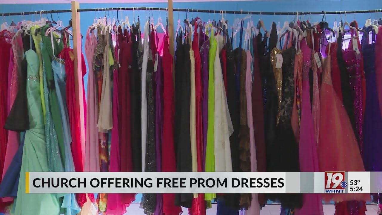 Church Offers Free Prom Dresses - YouTube