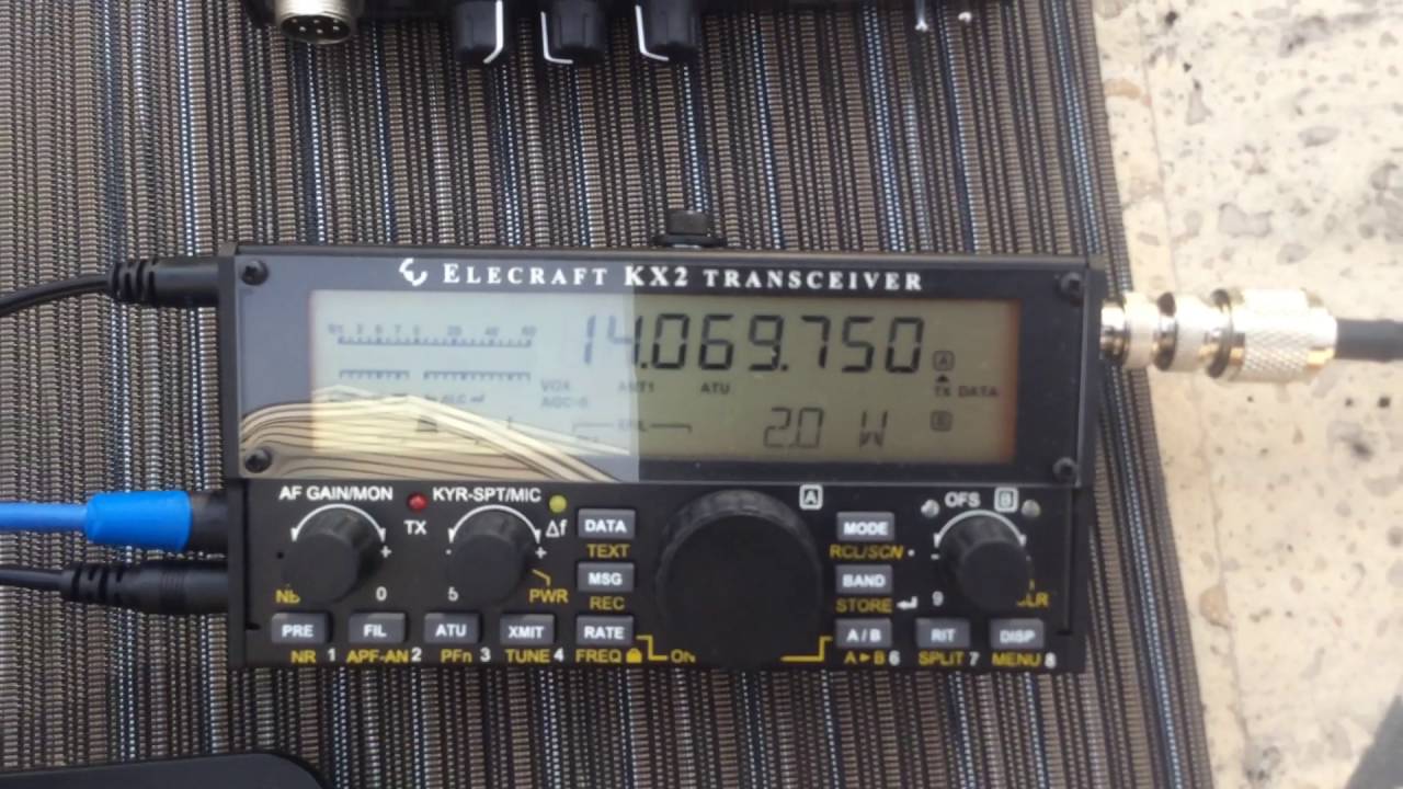 Portable PSK31 QRP Station, DroidPSK, wireless with Elecraft KX2 and ...