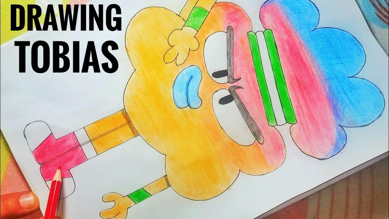 Drawing Tobias Wilson from the amazing world of Gumball - YouTube