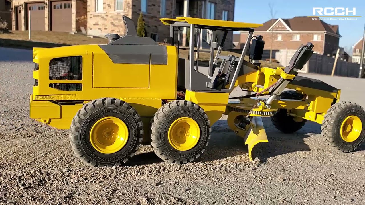 3d Printed Road Grading RC 1:16 Scale! FULLY FUNCTIONAL! Road Test ...