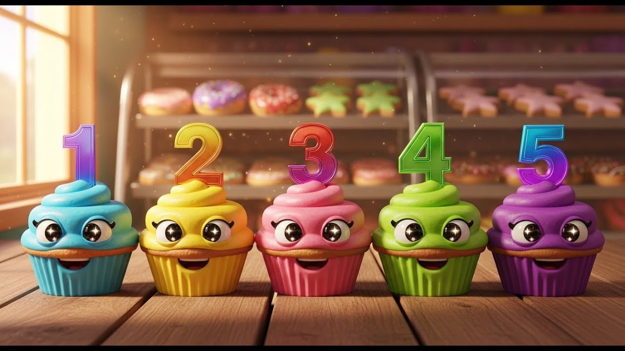 Counting Cupcakes on a Sunny Day 🧁☀️🔢 | Learn Numbers for Kids ...