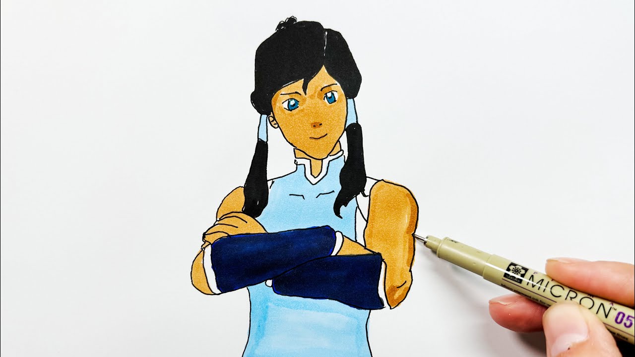 How to Draw Korra From Fortnite - YouTube