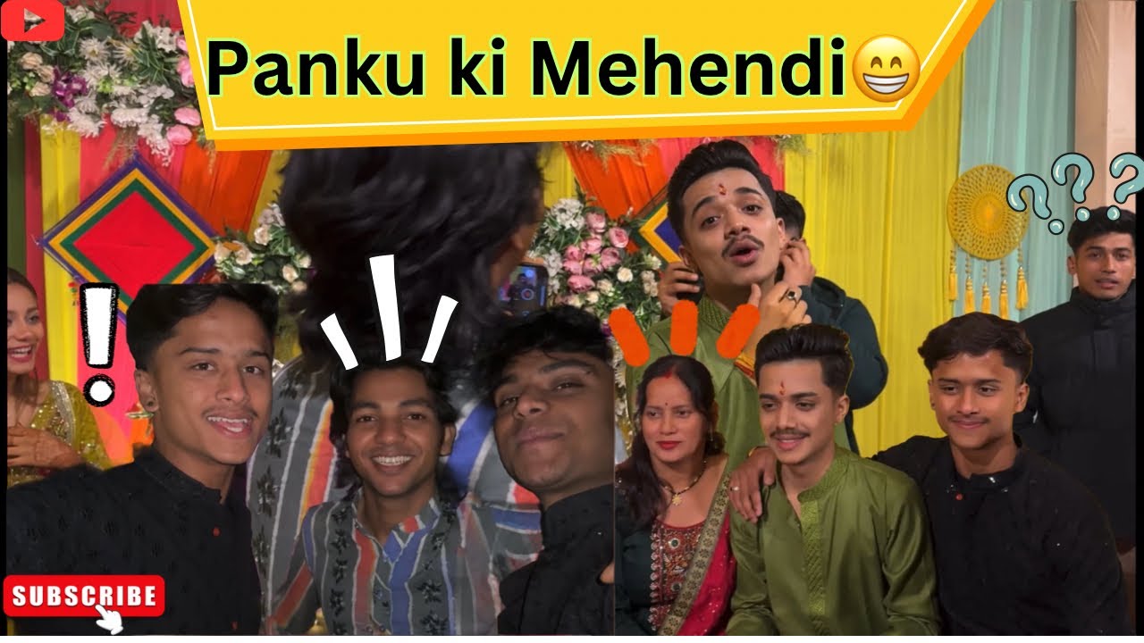 Panku bhai ki mehendi || Crazy seen ho gya bhai 😱 ️🥶 #viralvideo #rohan ...