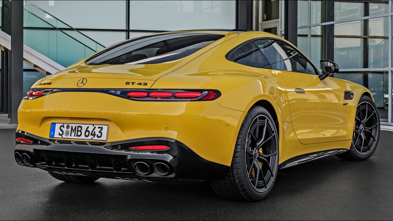 NEW Mercedes-AMG GT 43 Coupé (4-CYLINDER) | FIRST LOOK - YouTube