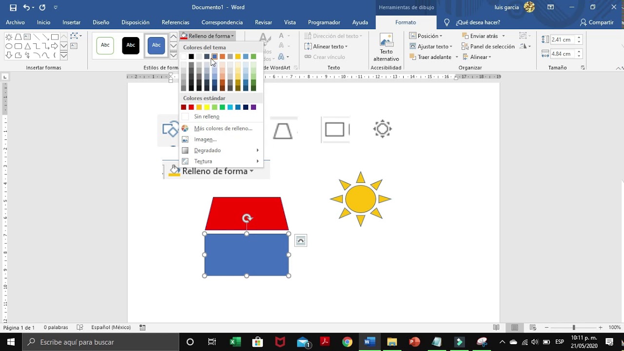 Formas en Word - YouTube
