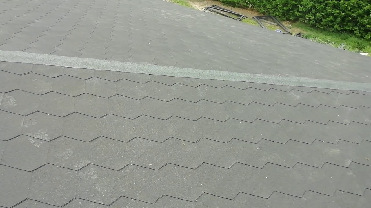 Techo con placa super board 12 mm manto 2 mm + teja shingle tel ...