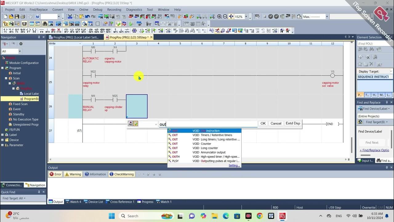 MITSUBISHI PLC WORK3 [ MILK PRODUCTION LINE PART_3 ] PROGRAMMING - YouTube