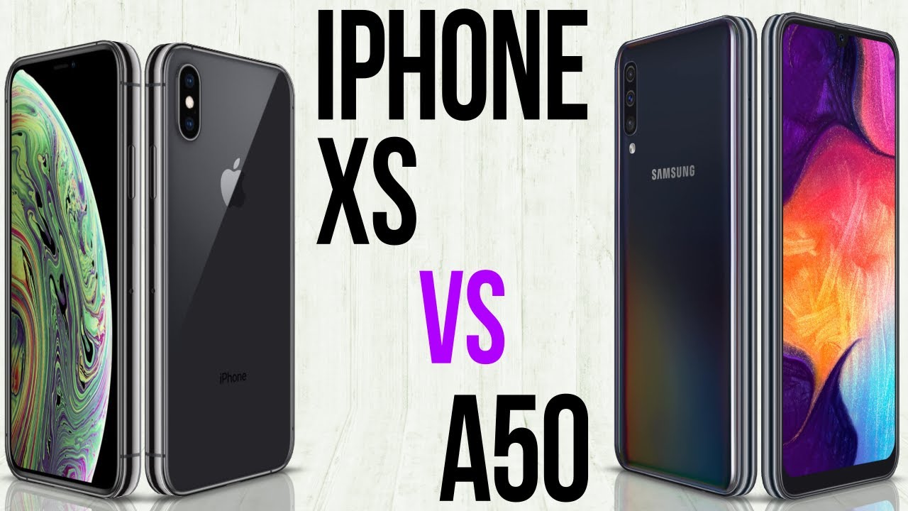 iPhone XS vs A50 (Comparativo) - YouTube