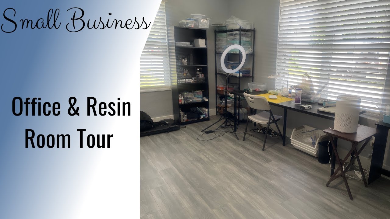 Tour My Fully Transformed Office & Resin Craft Room | Newly Remodeled ...