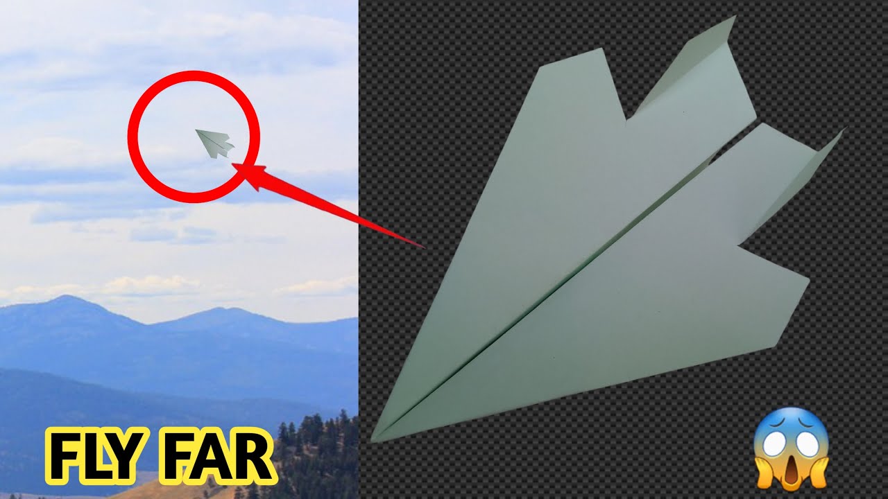 How To Make The Best Paper Airplane Fast | How To Make Sharpest Paper ...