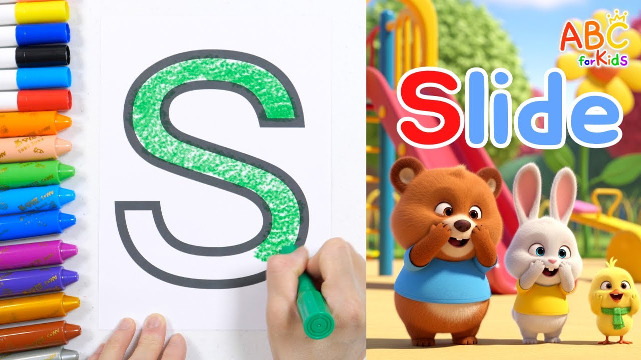 Learn the alphabet while playing hide-and-seek with a bear | Kids ...