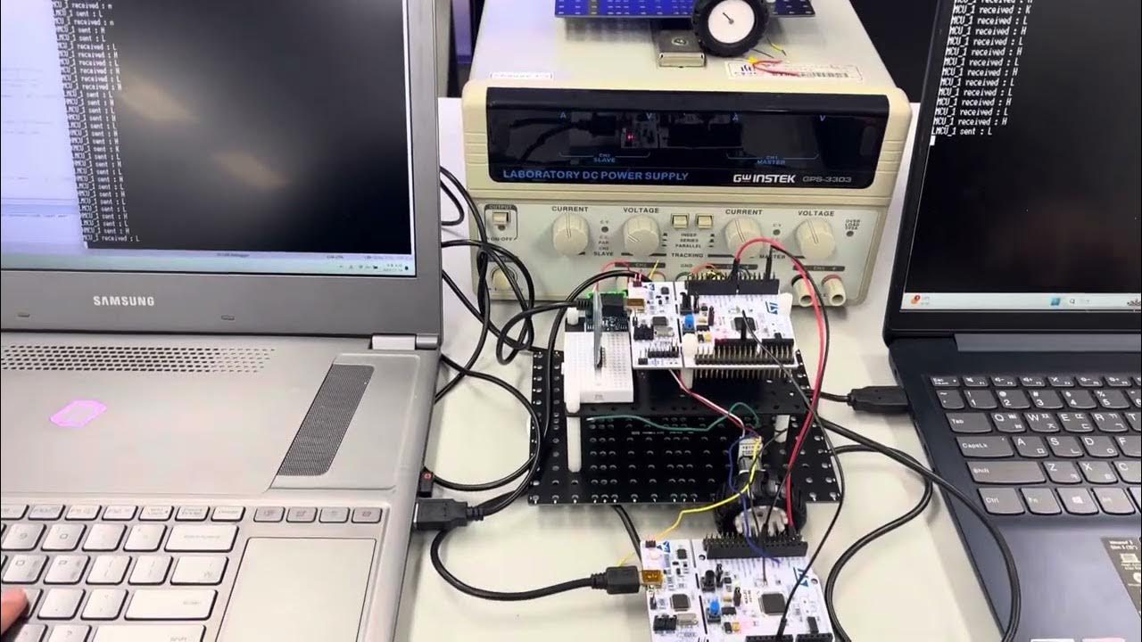[Embedded Controller] LAB#8_1 USART_LED (GH_AN) - YouTube
