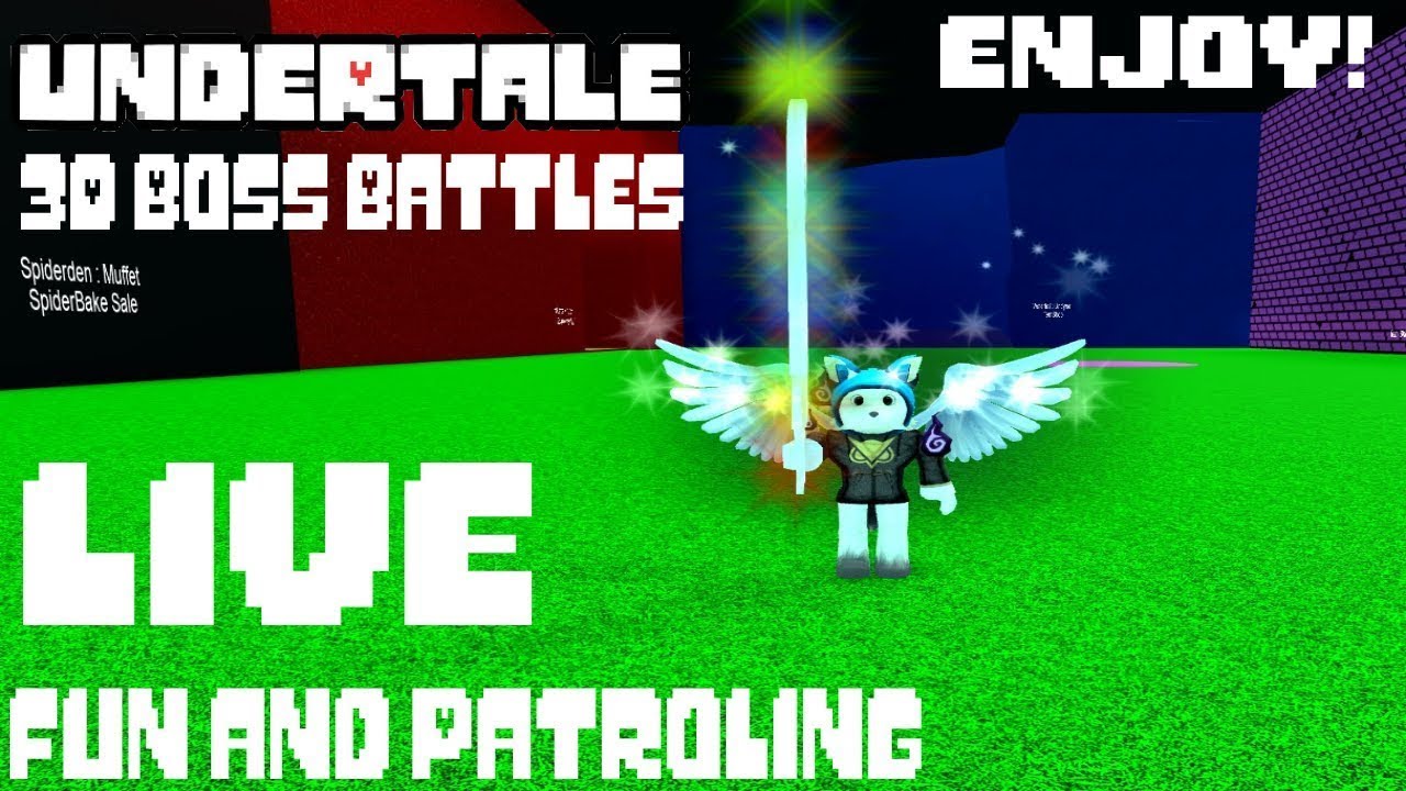 Undertale 3D Boss Battles Live Stream! | Roblox | Helping, Patrolling ...
